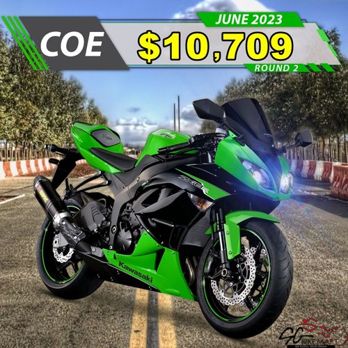 Round 2 of June 2023 Motorcycle COE Witnesses Decreased Prices - SGBikemart