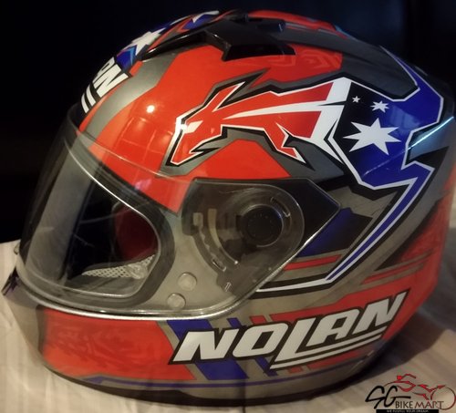 Nolan N64 Limited Edition Red Black Full Face Motorcycle Helmet (XL ...
