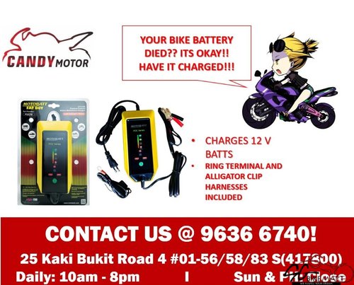 Motobatt Fatboy Charger for Sale in Singapore - SGBikemart