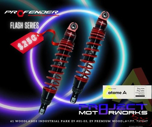 Profender Flash Series Shock Absorber for Sale in Singapore - SGBikemart